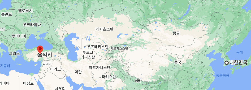 터키 vs 한국 비교(튀르키예 땅 면적, 지도 비교, 인구수)