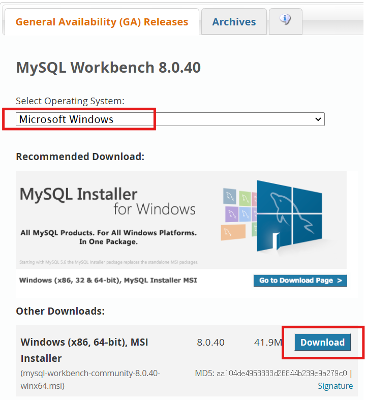 [MYSQL] MYSQL Workbench 설치