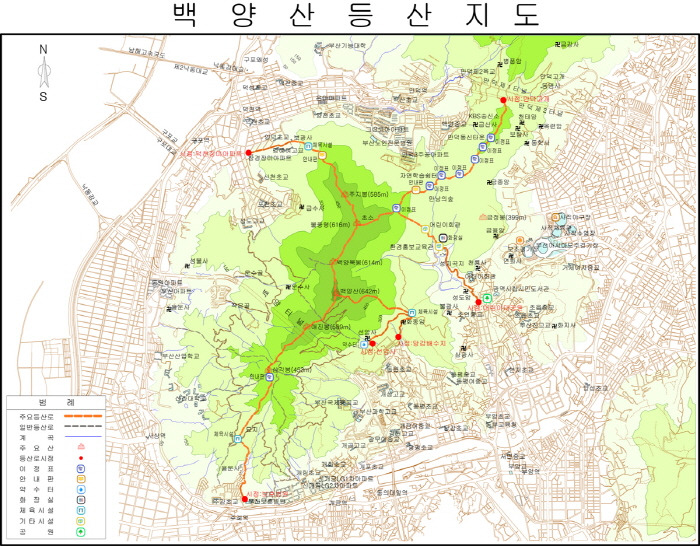 백양산 등산코스부산