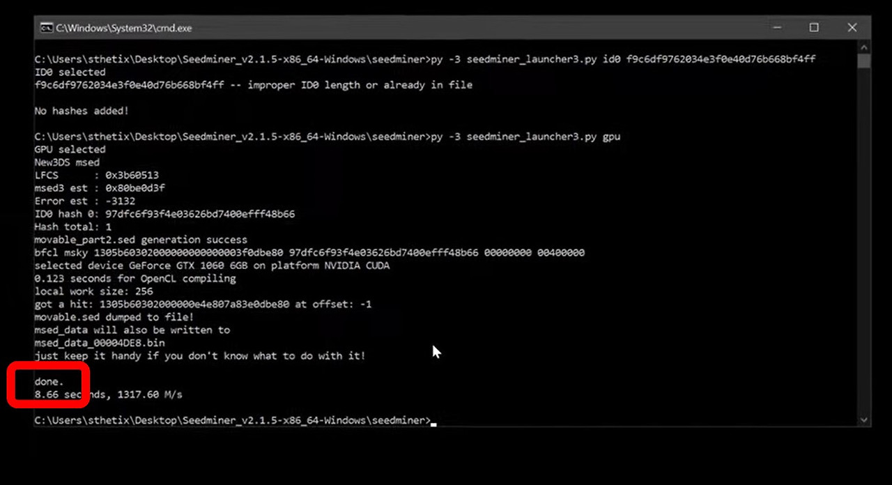 [닌텐도 3DS] 3DS 베너밤 커펌 용 movable.sed 파일 얻기 (Get movable.sed for 3ds ...