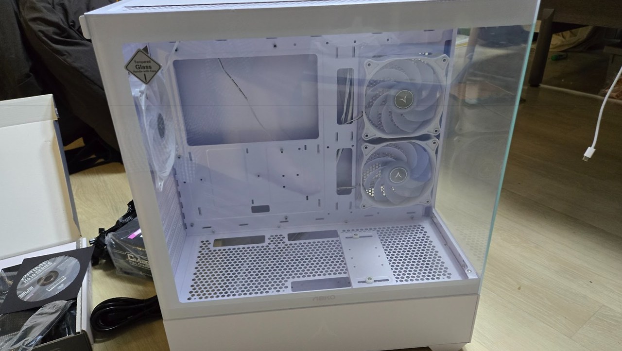 가성비 조립PC 케이스 앱코 (ABKO) U30 마린 화이트 후기