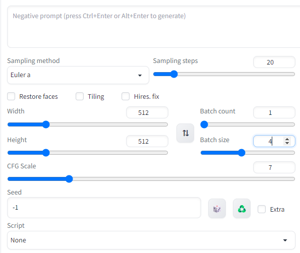 Automatic1111 GUI: 초보자 가이드(메뉴 해설)