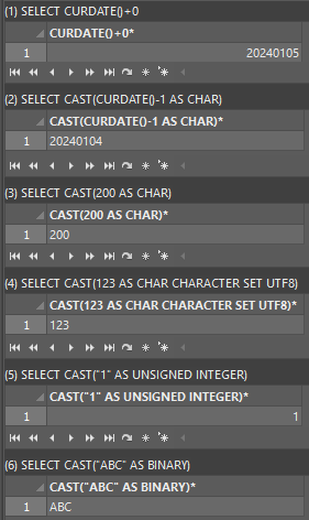 MariaDB 문자를 숫자로, 숫자를 문자로 변환