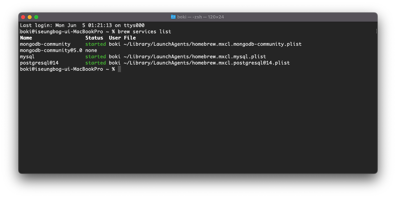 M1 mac mongoDB 설치하기