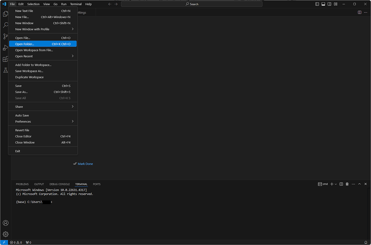 [VS Code/Anaconda] Visual Studio Code 프로젝트에 conda 가상환경 적용