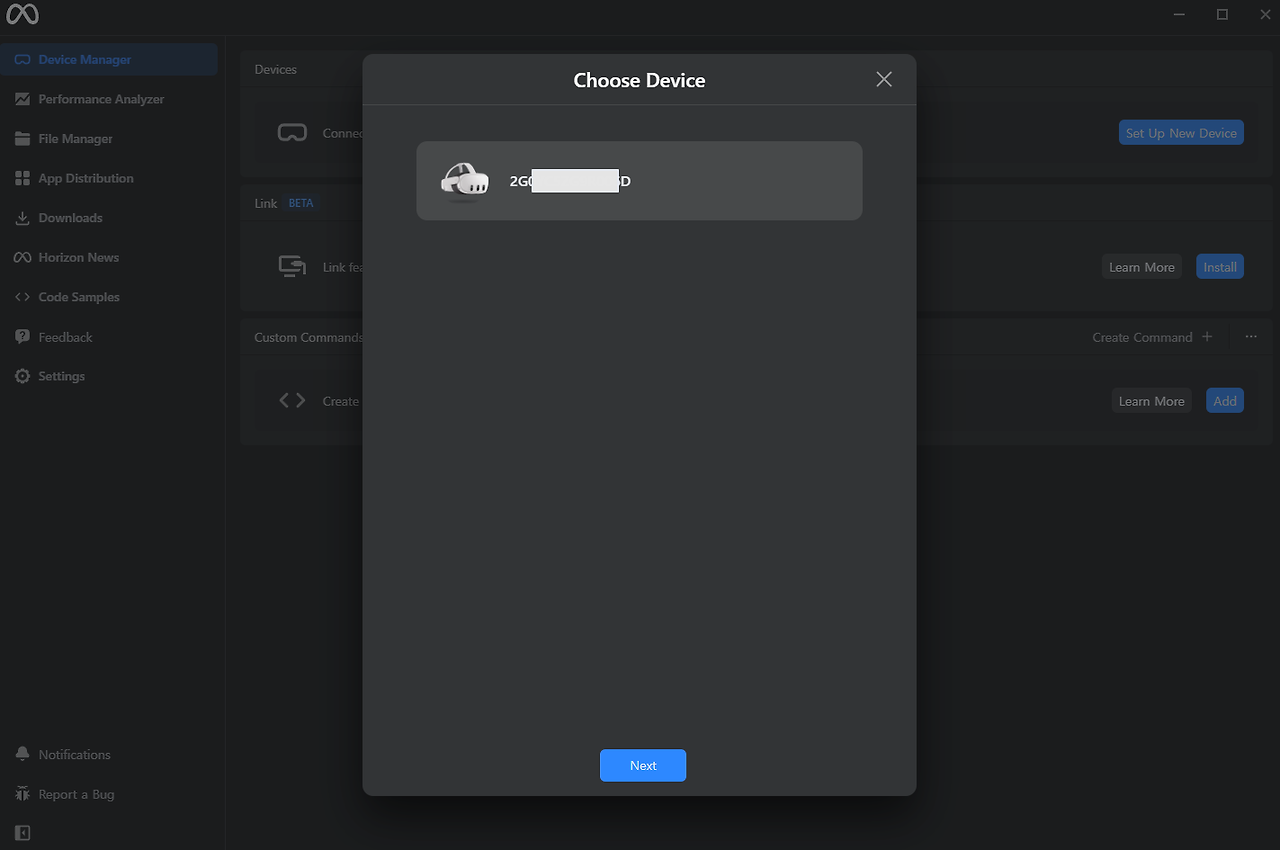 메타퀘스트3 PC 연결하는 방법(Meta Quest Developer Hub 설치)