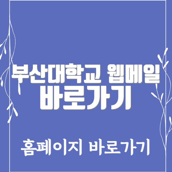 부산대학교 웹메일 바로가기 (https://zm911.mailplug.com)