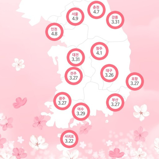 2023년 벚꽃 개화시기 및 벚꽃 명소 추천