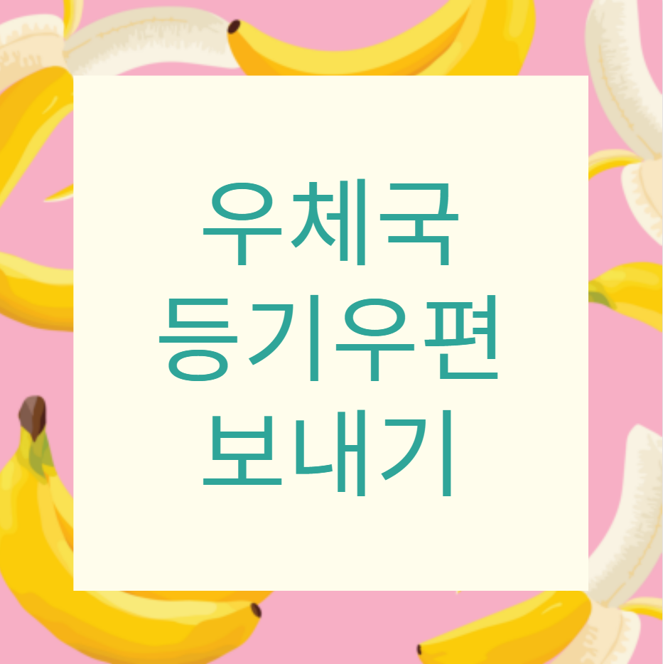 우체국 등기 보내는법 요금 비용 기간 토요일 영업시간 점심시간 총정리