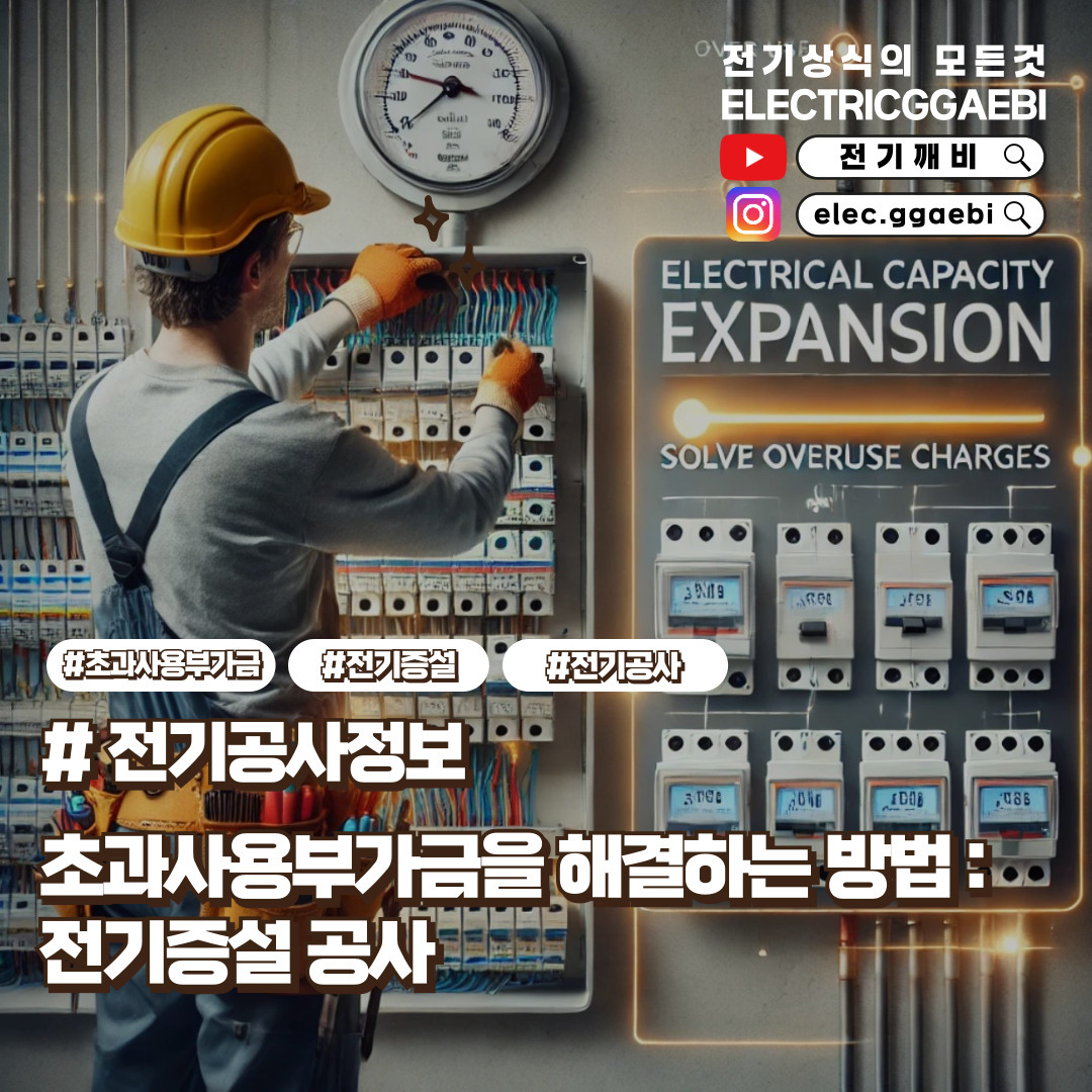 초과사용부가금을 해결하는 방법 전기증설 공사