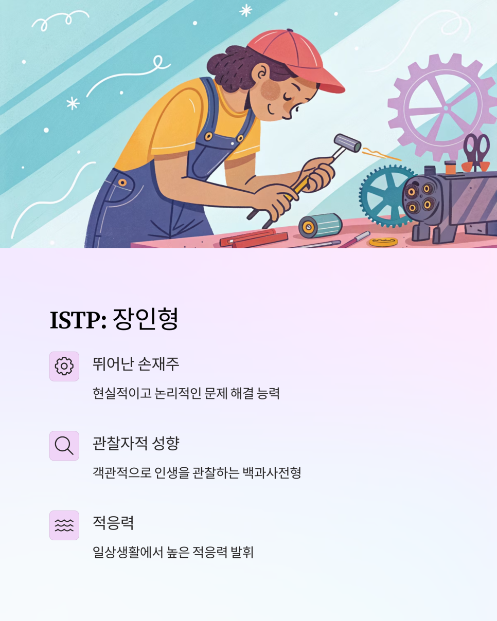 Mbti 16가지 성격 유형별 특징 완벽 정리