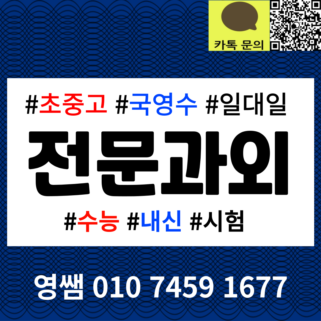 청라 초등 영수과외 검단 고3 고2 국어과외 한국사 과학 예비중1 수능대비 여름방학 입시 단과 전문 논술