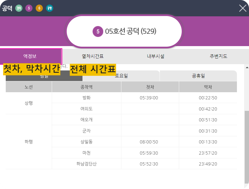 최신서울 지하철 6호선 노선도 및 시간표첫차 막차 등 총정리 최신 교통정보