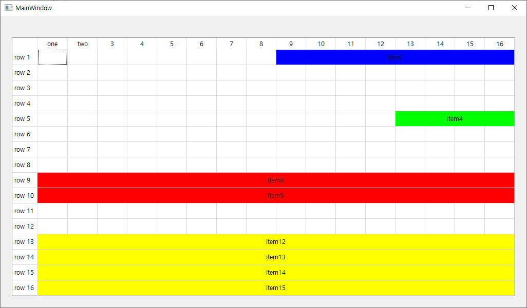 [Qt] TableWidget 사용하기 :: 1D1C