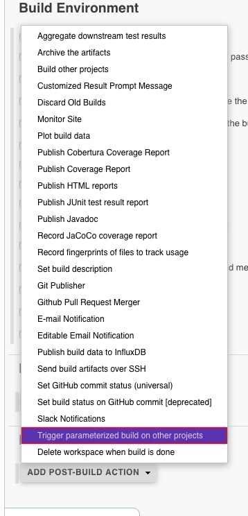 Jenkins: " Parameterized Trigger " Plugin