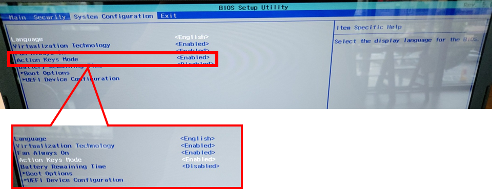 HP노트북 Fn(Function Key) 끄는 법!