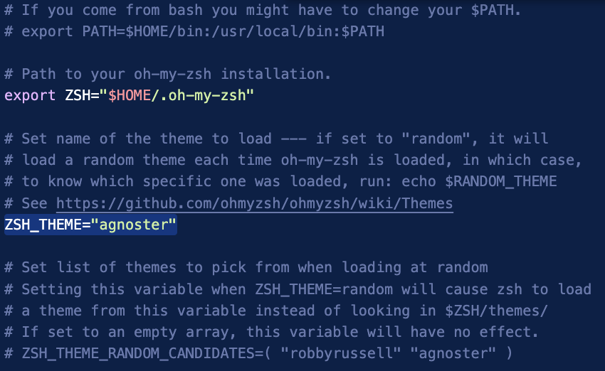 [Mac OS] zsh 테마 프롬프트 (cmd prompt) 변경