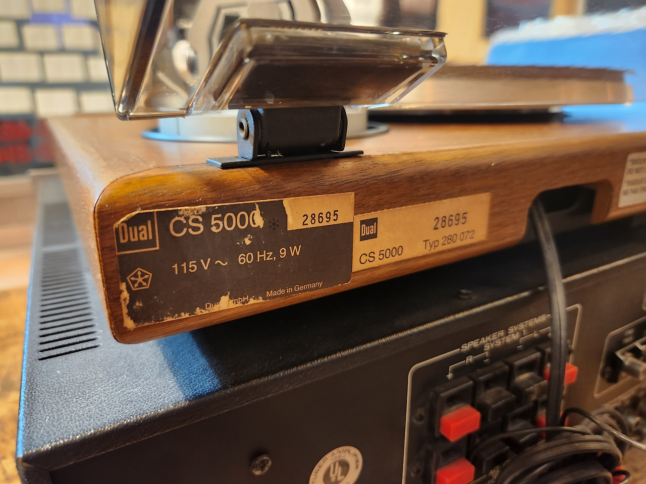 독일 Dual 듀얼 사의 CS-5000 반자동 턴테이블 입니다 -고출력 MC카트릿지 채용110V -(Stock-out)