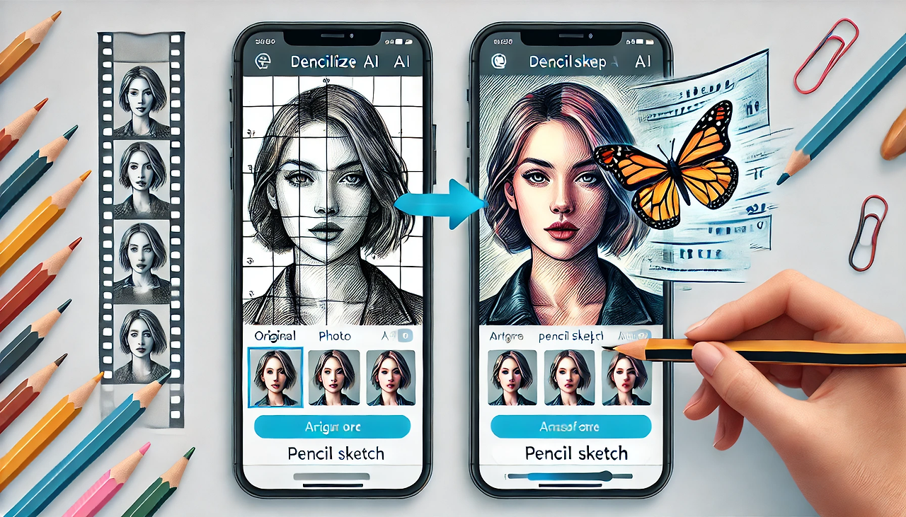 Pencilizing AI로 무료 사진 효과 변환 및 펜슬링 AI 연필 애니메이션
