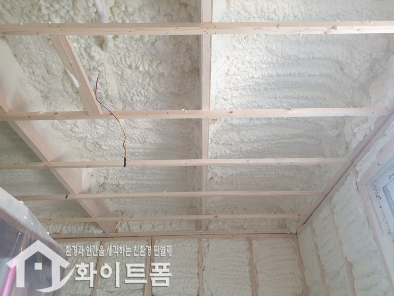 전라북도 주택 리모델링 친환경 단열재 화이트폼수성연질폼 수성연질우레탄폼시공 완료 했습니다