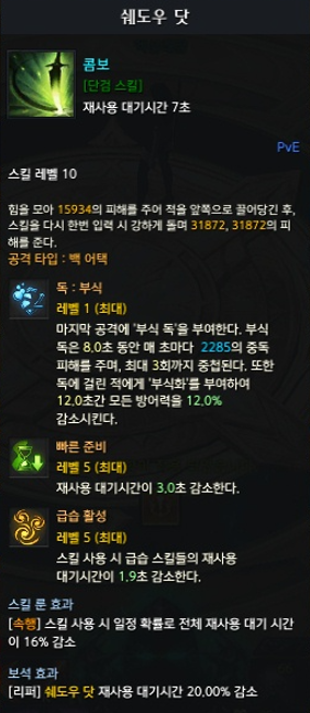 로스트아크 갈증 리퍼 각인 스킬트리 특성 트포 유물 보석 정리