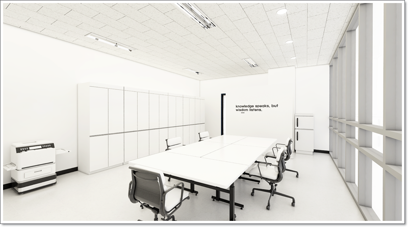 부평 신림 관악 소형 사무실인테리어, 좁은공간 3d 디자인