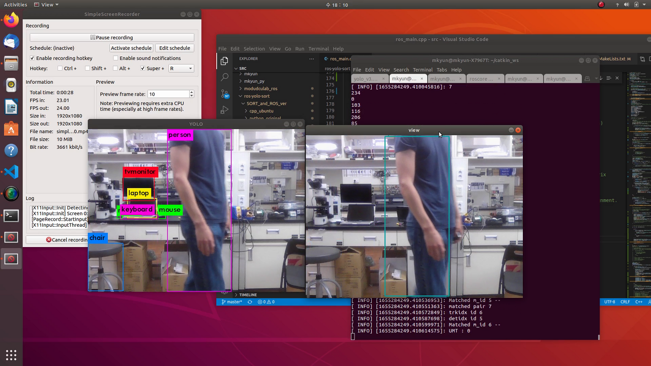 [테스트 영상] Simple Online and Realtime Tracking
