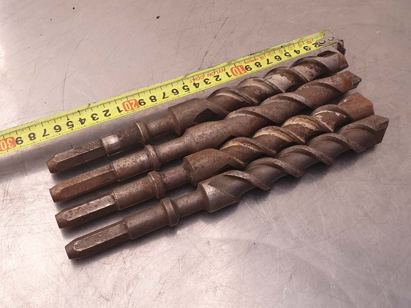 Hammer Drill Bit 콘크리트드릴 비트 2날 콘크리트 함마드릴 육각비트 길이 280mm 햄머 석재 비트날 기리육각 2