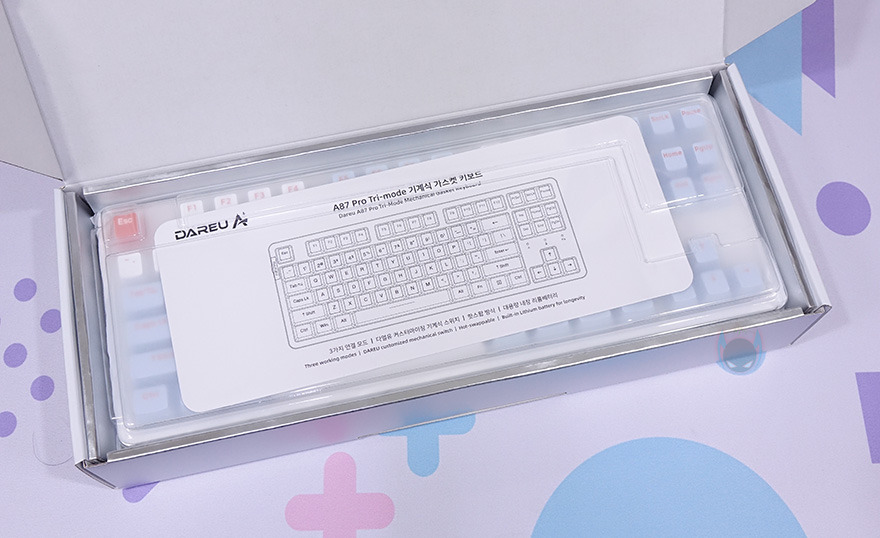 대중적인 텐키리스 가스켓 키보드! - 다얼유 A87 Pro 유무선 3모드 키보드