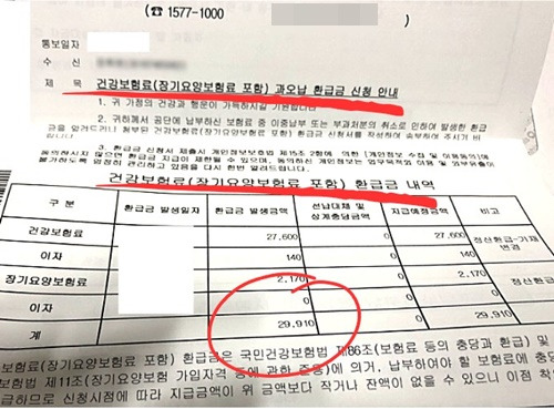 국민건강보험료 환급금 조회 꼭 해보세요 현재 환급금 864억원 환급 미신청시 소멸되어 국고로 환수