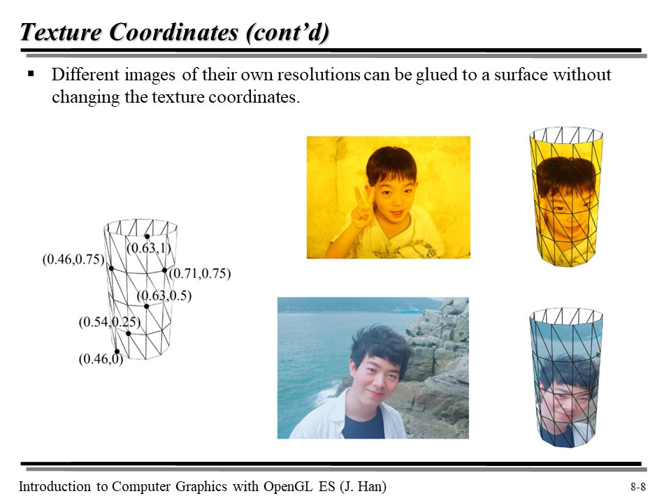 [OpenGL ES] 8강 : Fragment Shader, 텍스쳐링(Texturing), Texture Coordinates ...