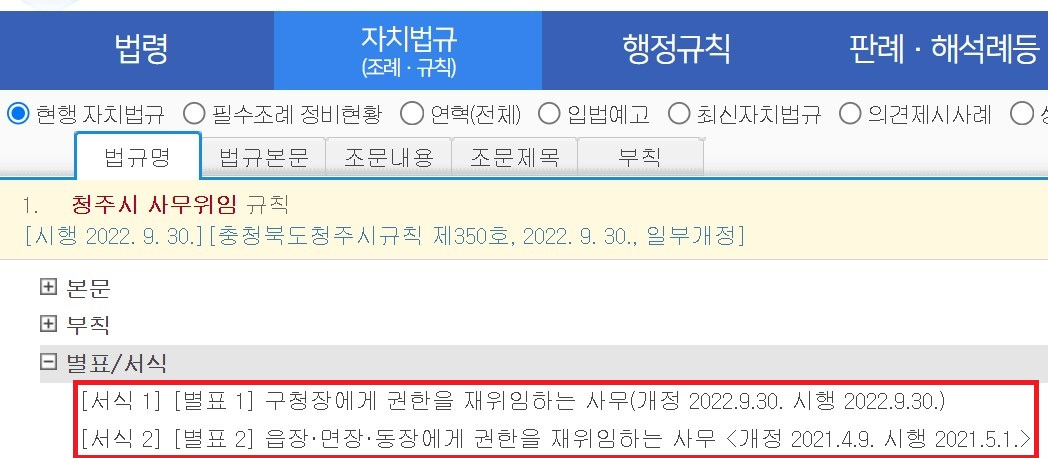 합리적인 공무원 업무분장 방법 근거 원칙 분장사무 위임사무 사무전결 출처 행정 효율과 협업 촉진에 관한 규정