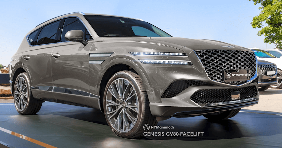 GV80 페이스리프트 출시일 27인치 OLED 디스플레이