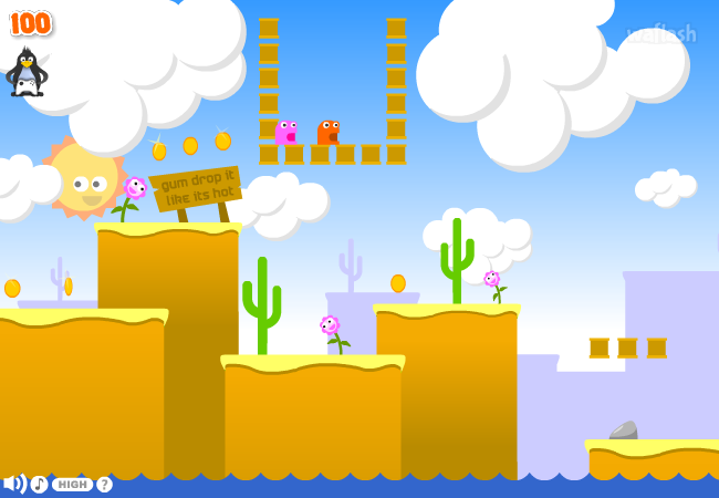검 드롭 홉 2 (Gum Drop Hop 2) - 플래시게임 | 와플래시 게임 아카이브