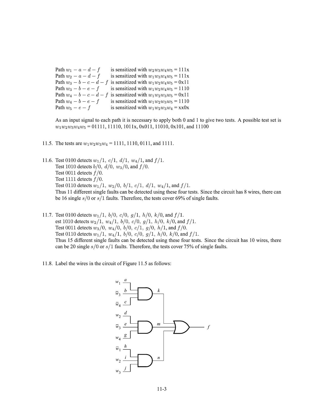 Solution manual to Fundamentals of digital logic with verilog design (Chapter 11)