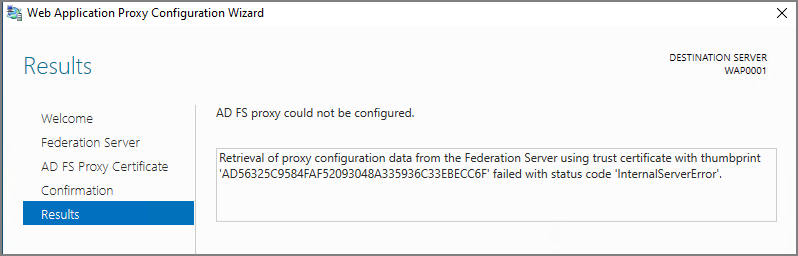 WAP 2022. Retrieval of proxy configuration data from the Federation ...