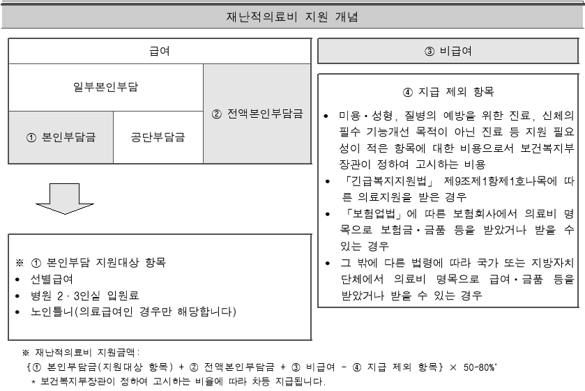 재난적의료비 지원 신청서 양식 다운로드 작성 방법 안내