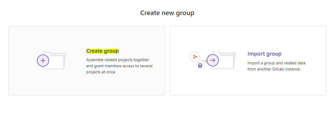 GitLab group 설정 프로젝트생성( Groups create remove)