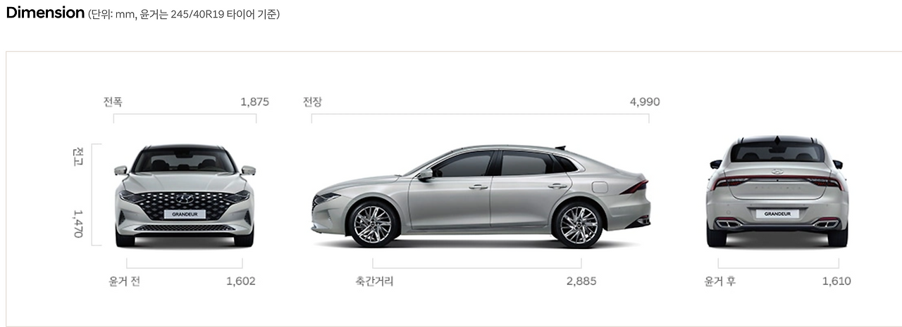 2020 그랜저 Ig 페이스리프트 가격부터 연비 제원 한장으로 정리