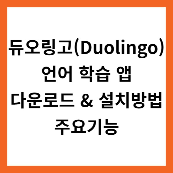 듀오링고duolingo 언어 학습 앱 다운로드 And 설치방법 및 주요기능