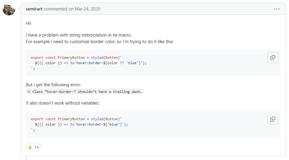 twin + styled 동적 할당 시 tw 사용이 불가능한 이유 :: i'm done