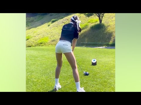 KLPGA 프로 최민채 여신의 어프로치 골프레슨과 골프스윙~!
