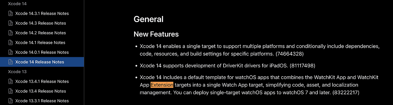 [watchOS] WatchKit App + Watchkit App Extension 통합으로 싱글 타켓으로 제공 (watchOS 7이상)