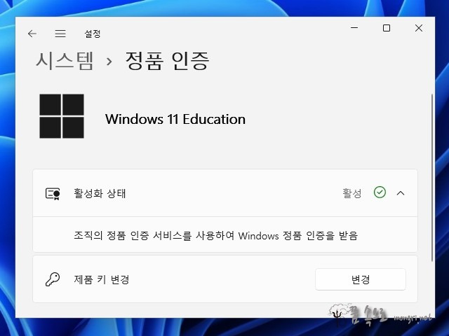 윈도우11 정품 인증 방법 CMD로 KMS 정품키 사용 :: 몽리넷 꿈속으로