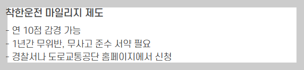 운전면허 벌점 기준 2025년 기준표 벌점 감경·조회 방법 총정리