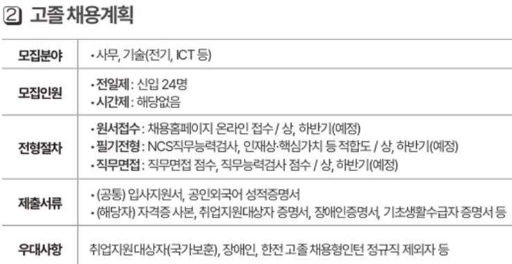 2024년 한국전력공사 채용일정 연봉 스터디업