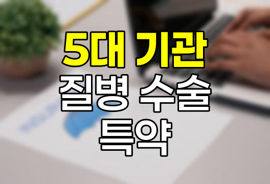 현대해상 5대 기관 질병 수술 특약 보장 범위와 한계 메모리유