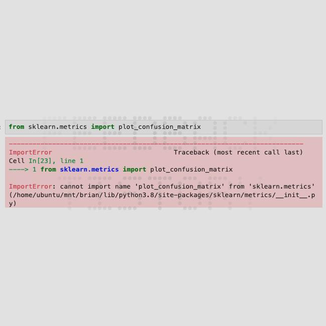 sklearn's plot_confusion_matrix 에러