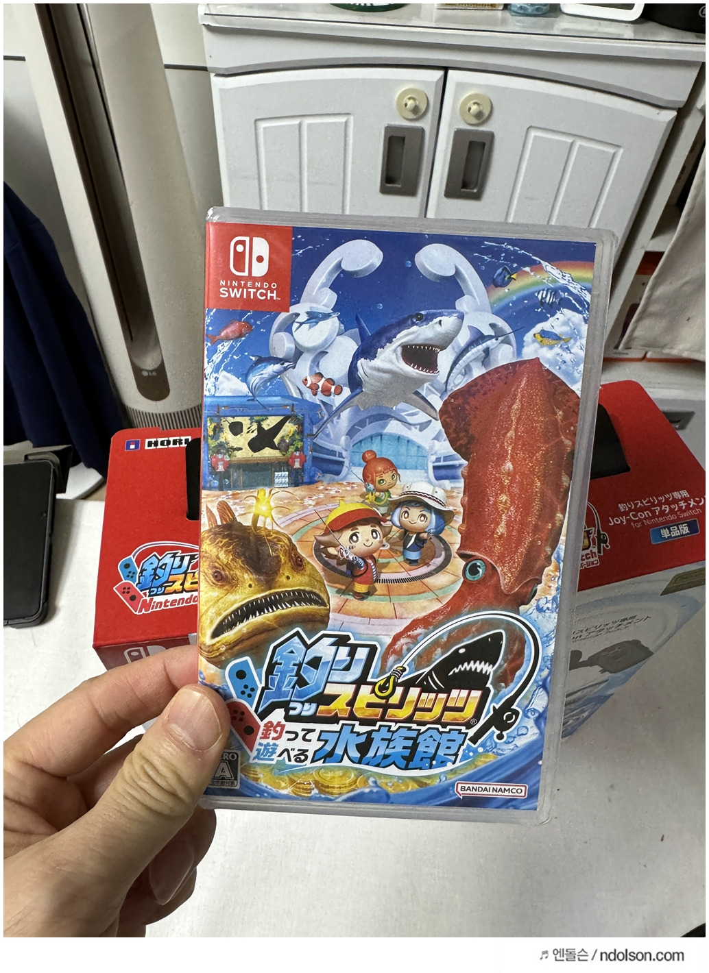 닌텐도 스위치 낚시 4인용 게임 Ace Angler 앵글러 낚시 스피릿 파닥파닥 즐거운 수족관