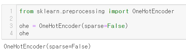 Machine Learning - One-Hot Encoding (원핫 인코딩)